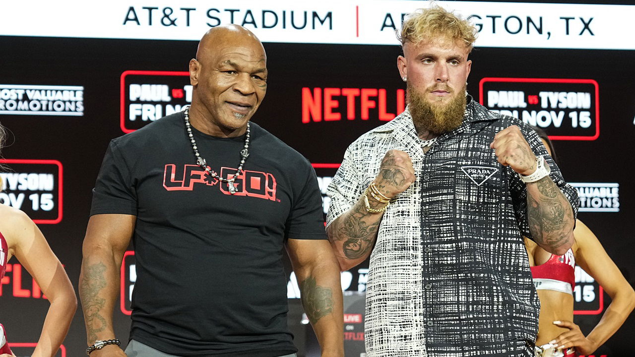 Mike Tyson en Jake Paul dagen elkaar uit tijdens eerste persconferentie ...
