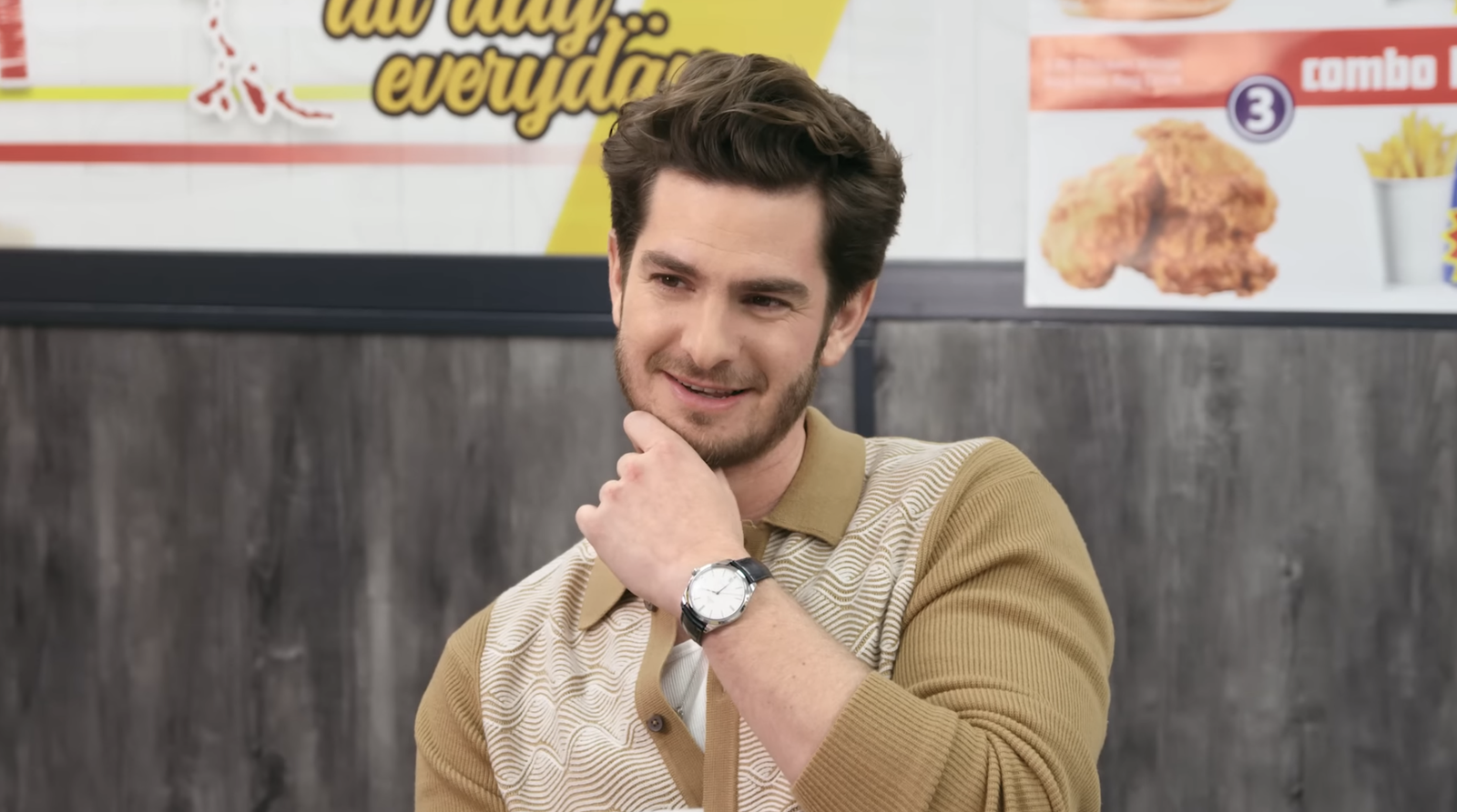 'Chicken Shop Date' met acteur Andrew Garfield gaat viraal