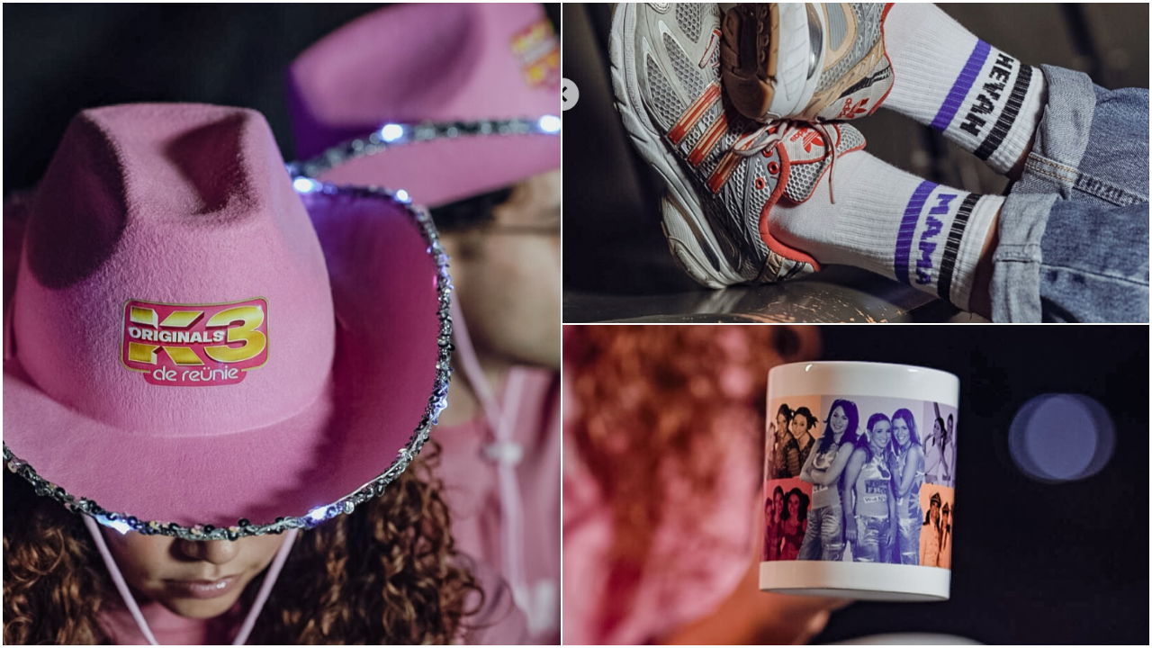 Originele K3 maakt eerste lading nostalgische merch voor concerten ...